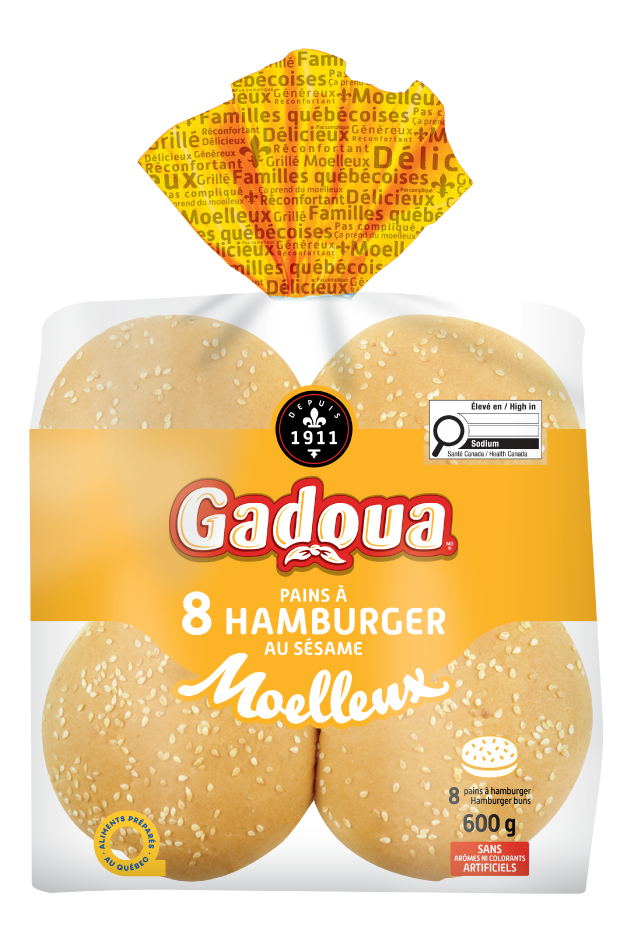 Gadoua® Sesame Hamburger Buns
